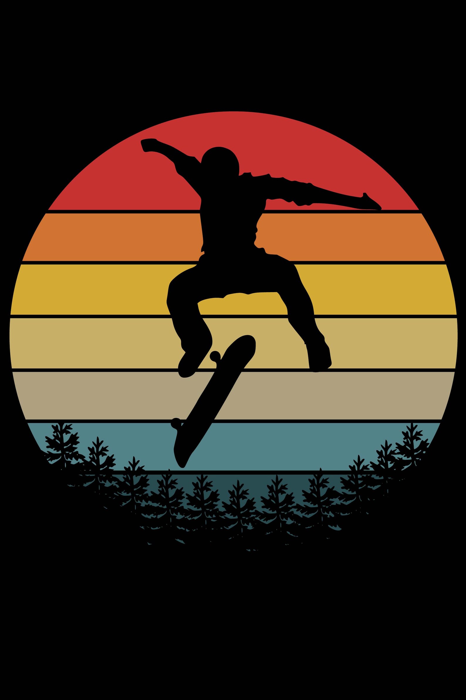 Skateboard Svg, Skateboarding, Skateboard Silhouette, Skate, Svg, Cut ...