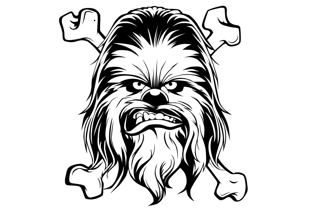 Chewbacca SVG PNG , Chewbacca Clipart,chewbacca Silhouette, Chewbacca ...