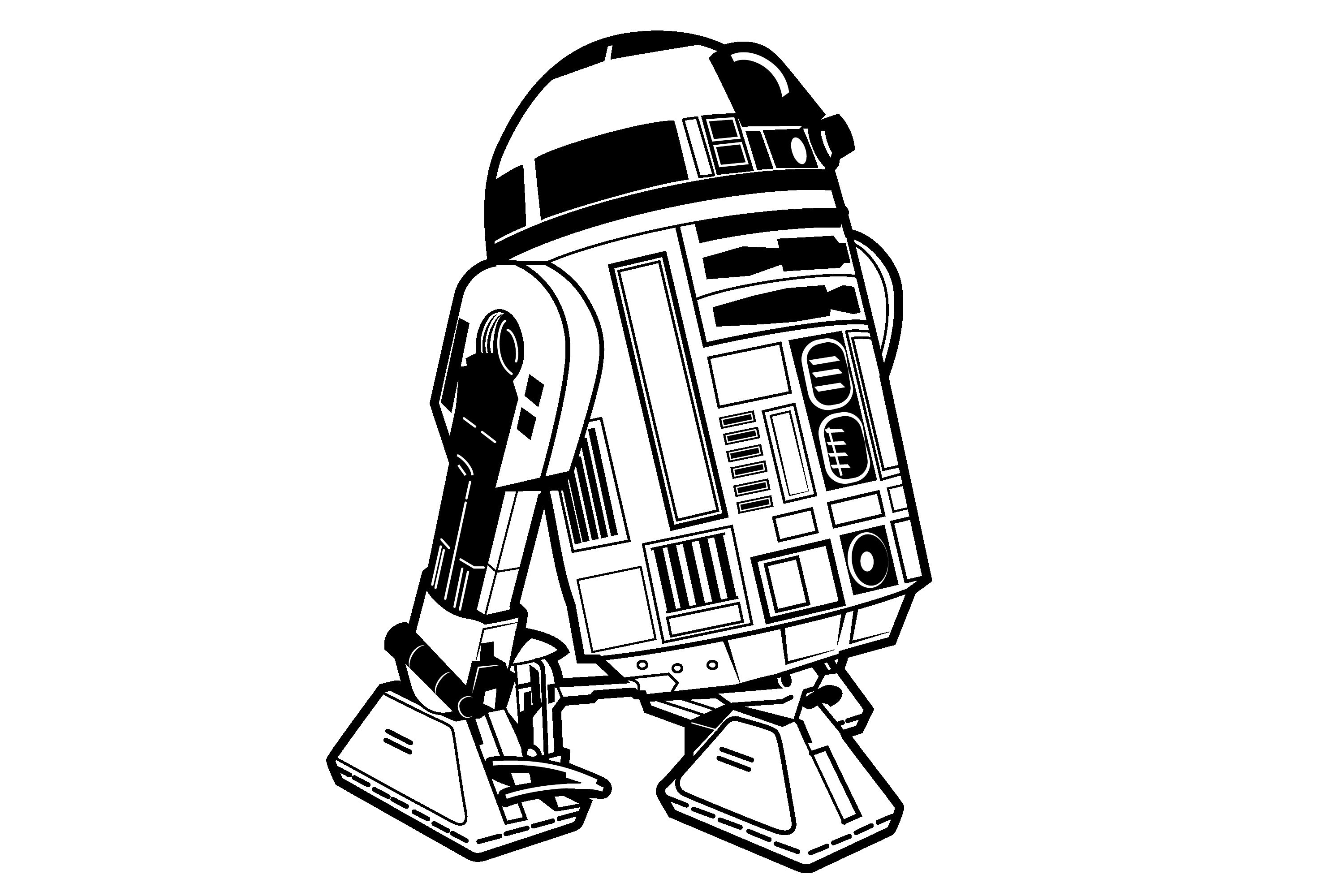 R2 D2 Starwars Svg, Star Wars Svg, R2 D2 Vector, R2 D2 Silhouette, R2 ...