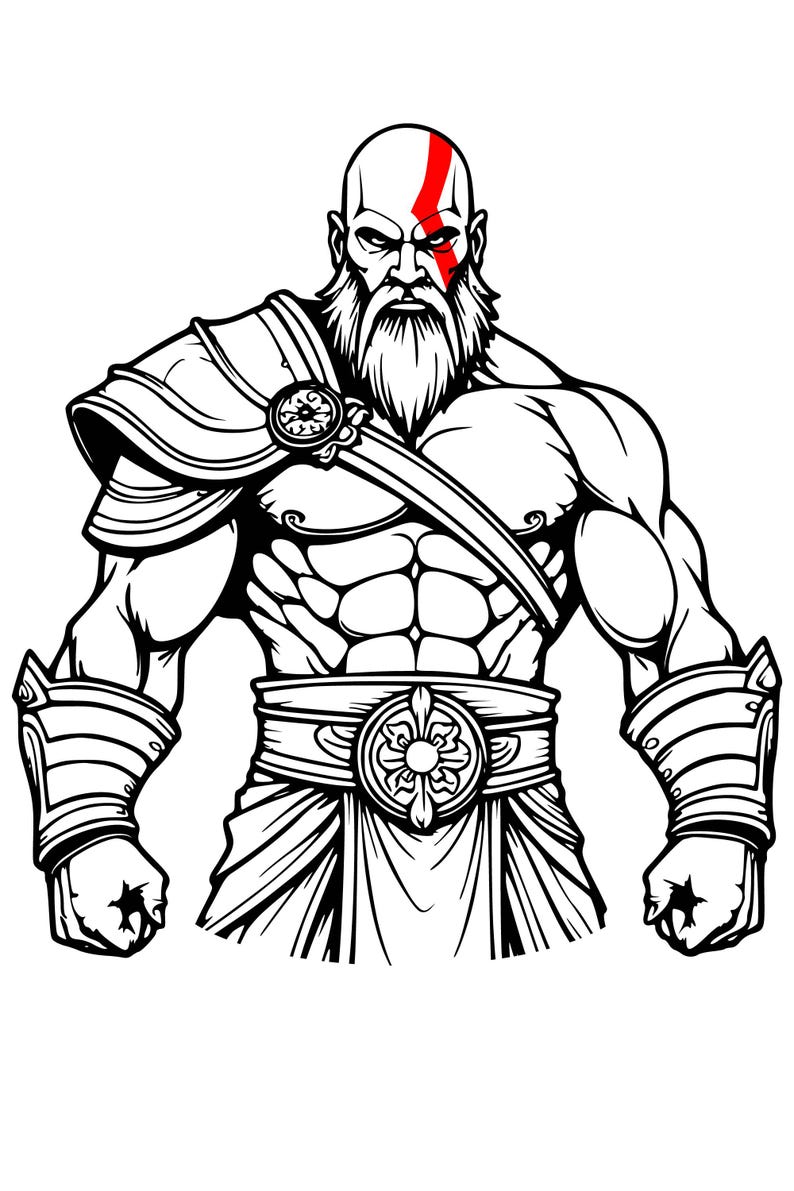 Kratos Design, PC Game (svg, Png, Jpeg, Eps) (digital Download)instant ...