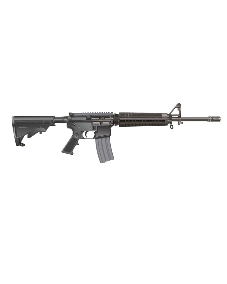 AR15 SVG, AR-15 SVG, Gun Svg, M-16 Svg, M-4 Svg, Gun Vector, Ar 15 Clip ...