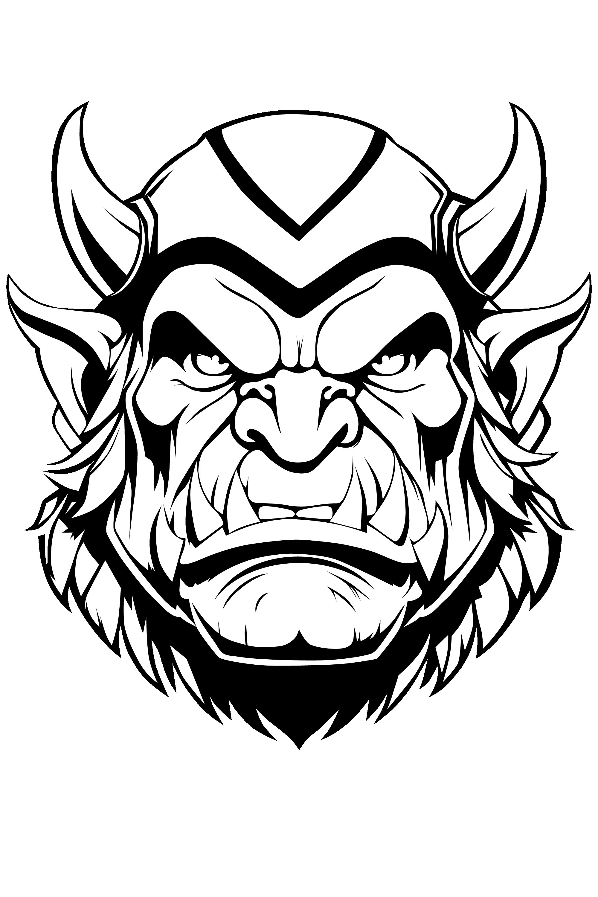 Orc Svg, Orc Race Svg, Wow Svg Png Eps Jpeg - Etsy