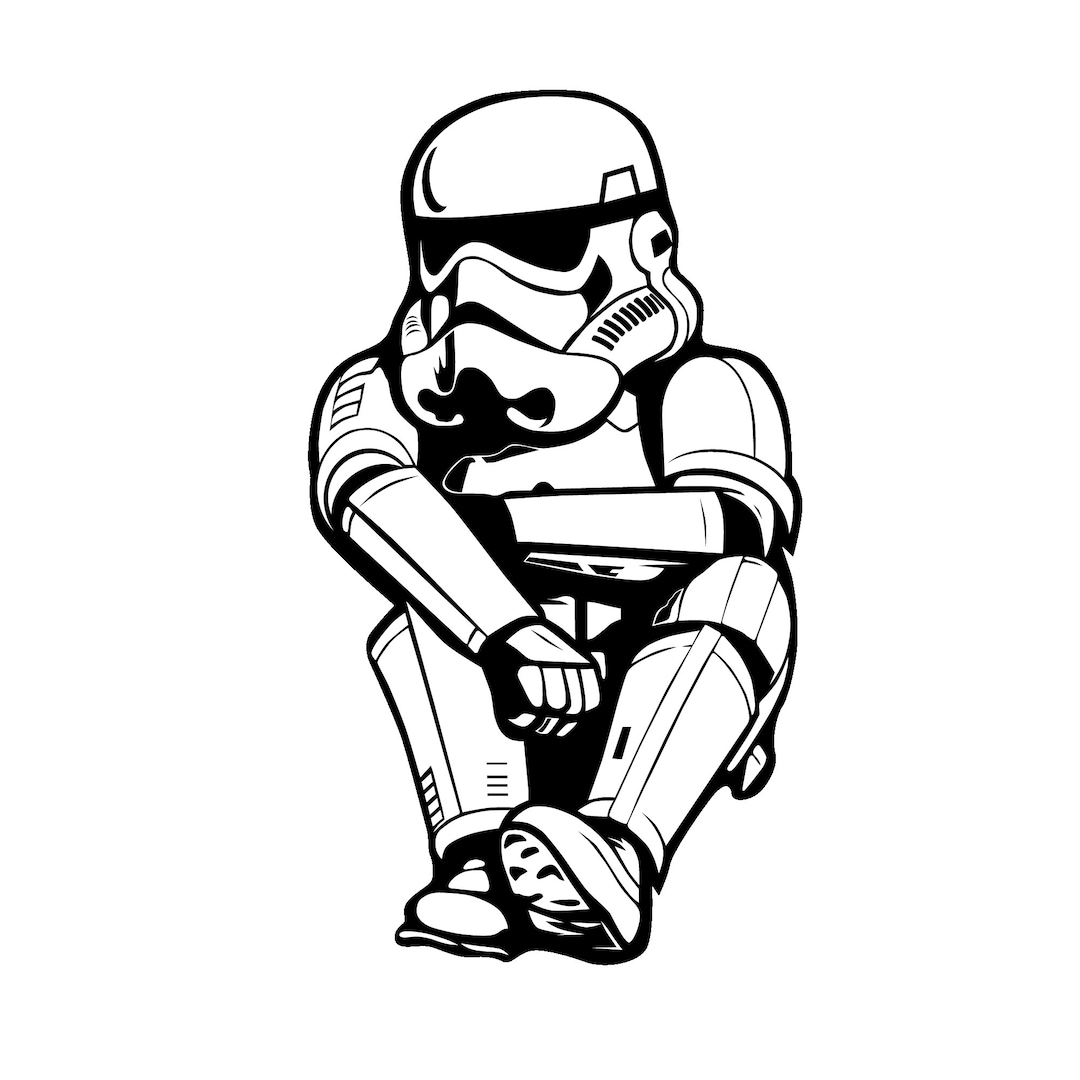 Stormtrooper Svg,stormtrooper Png Clipart, Instant Download, Silhouette ...