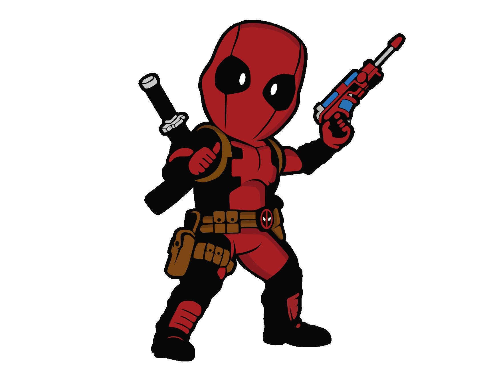 How To Draw Deadpool With A Gun