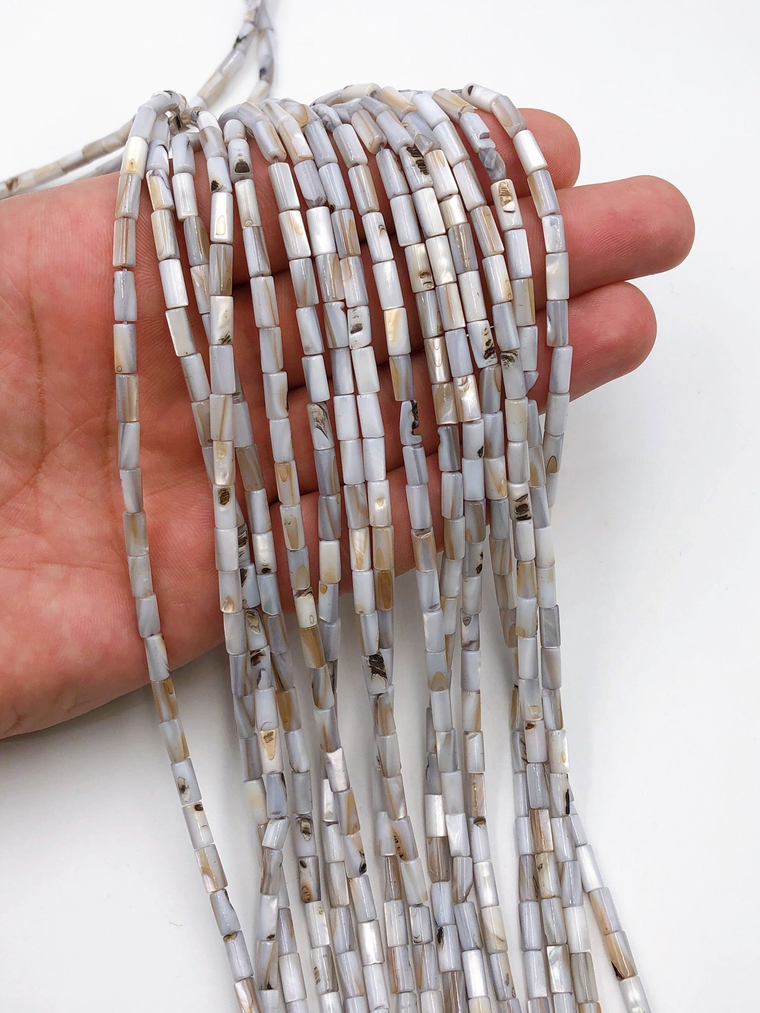 Genuine Natural Tube Pipe Shape Beads Turquoise Long Tube Gemstone ...