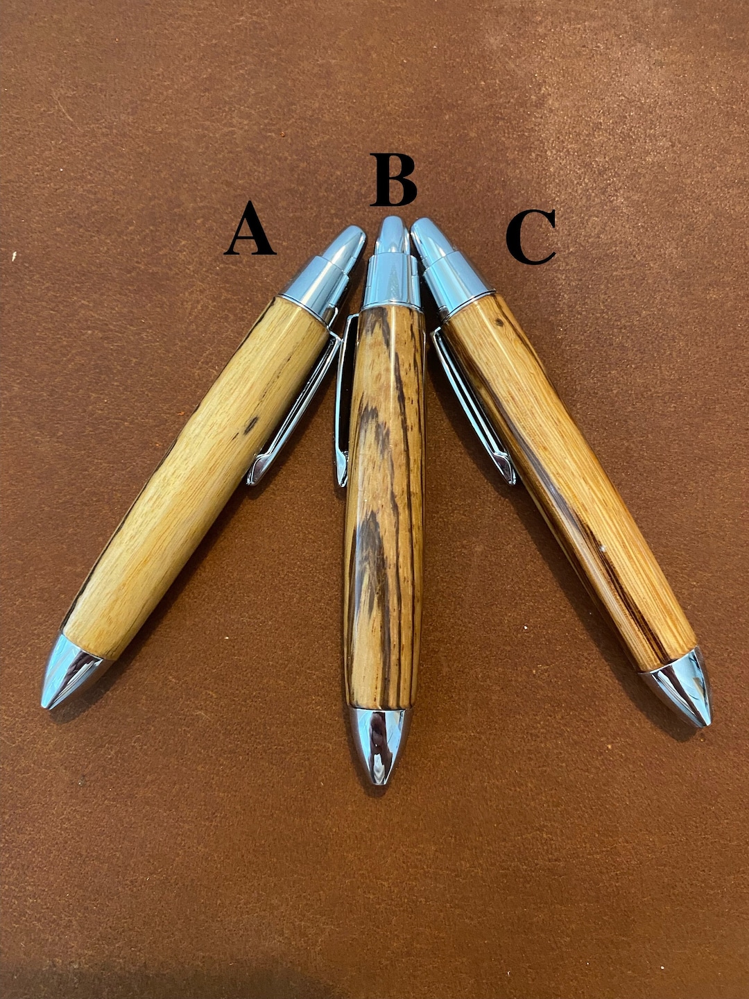 Wood Mini Click Pen With Chrome Fittings / Gift / Writing - Etsy