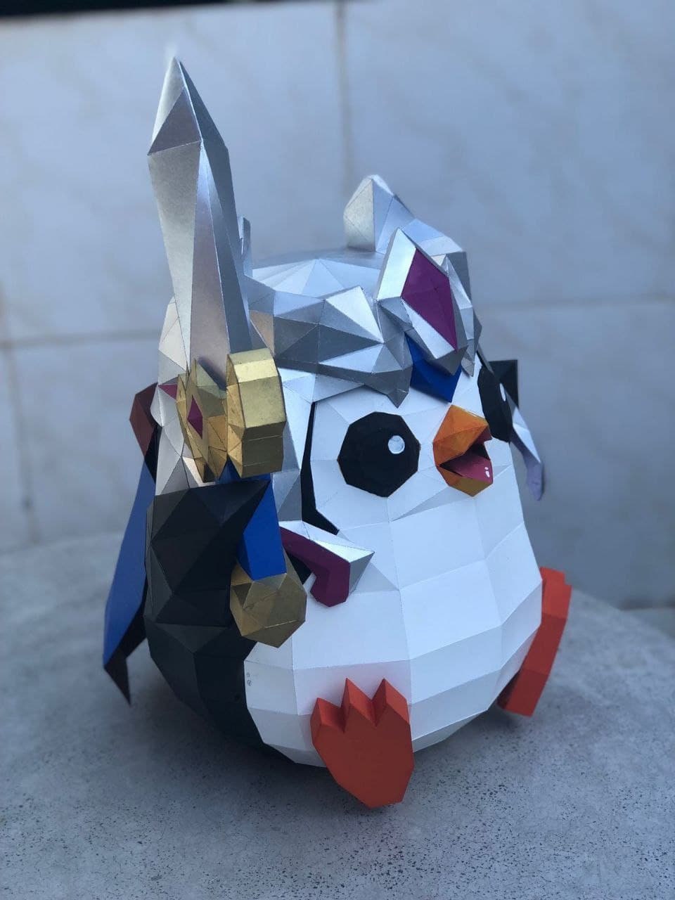 Pengu Featheredin Featherknight League of Legends Papercraft - Etsy