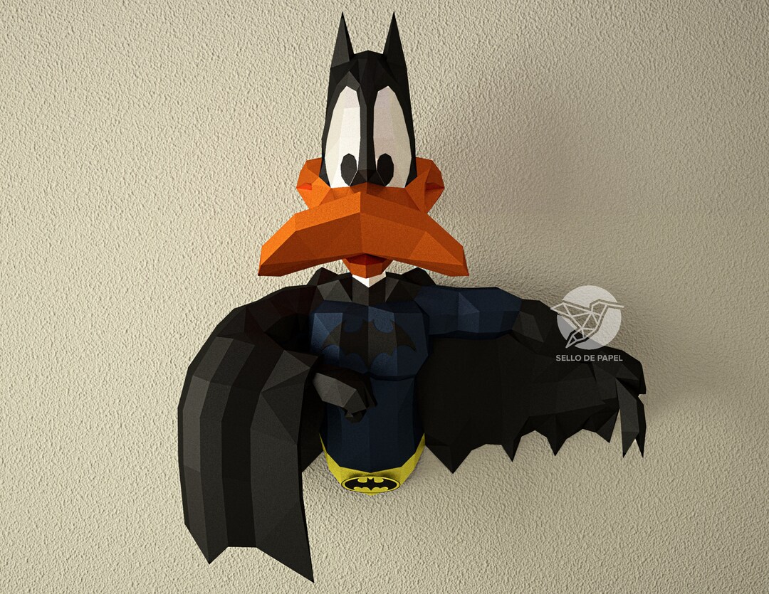 Daffy Duck Lucas Looney Tunes Batman Papercraft PDF DIY 3d - Etsy