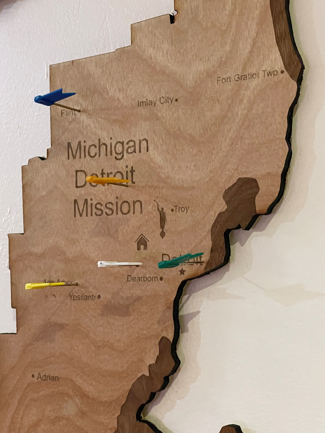 15 Laser Cut and Engraved LDS Mission Maps Track Your - Etsy