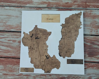 15 Laser Cut and Engraved LDS Mission Maps Track Your Elder or Sister ...