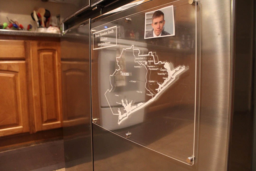 Laser Engraved LDS Mission Map Track Your Missionary's Progress on an ...