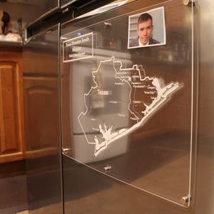 Laser Engraved LDS Mission Map Track Your Missionary's Progress on an ...
