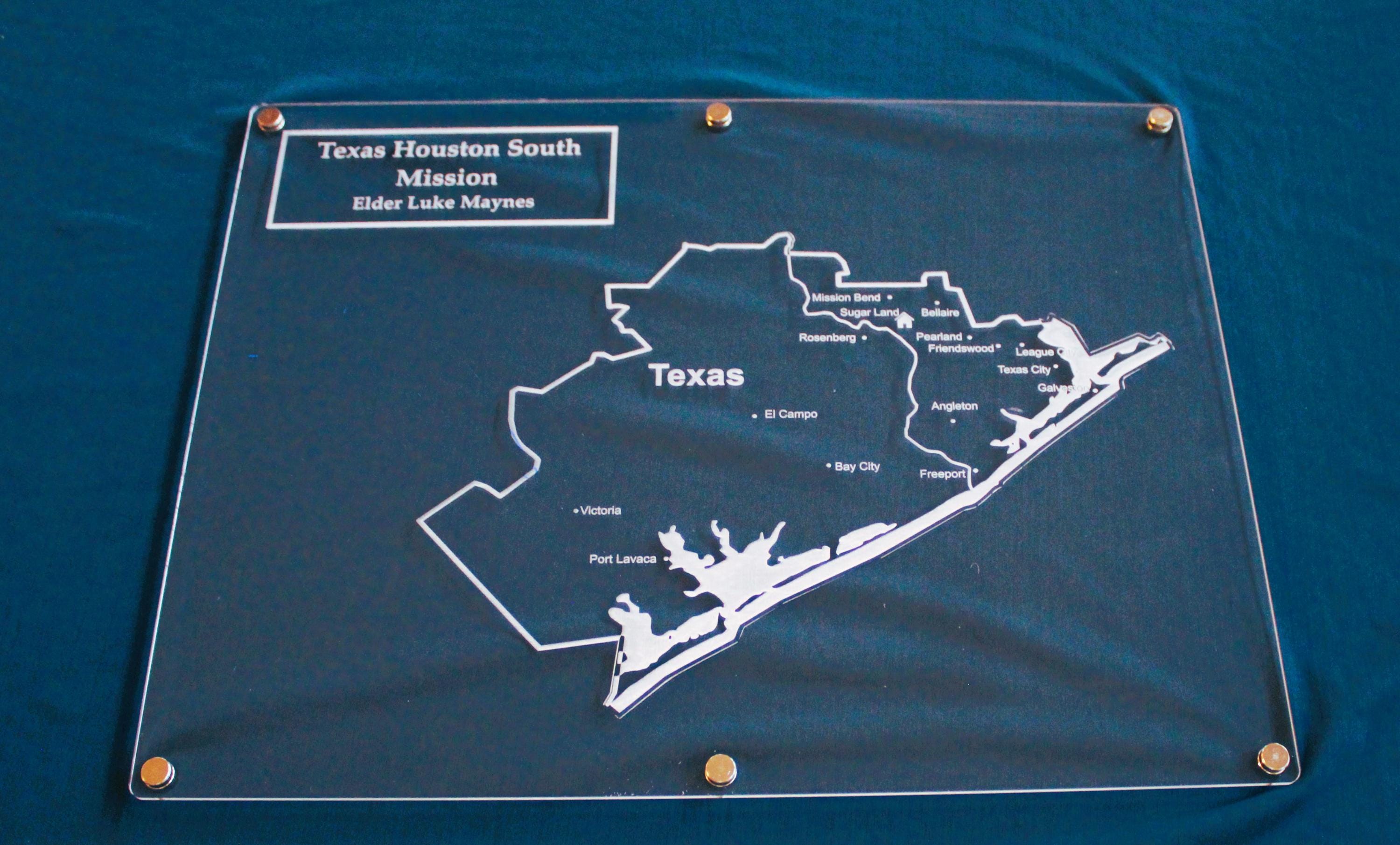 Laser Engraved LDS Mission Map Track Your Missionary's Progress on an ...