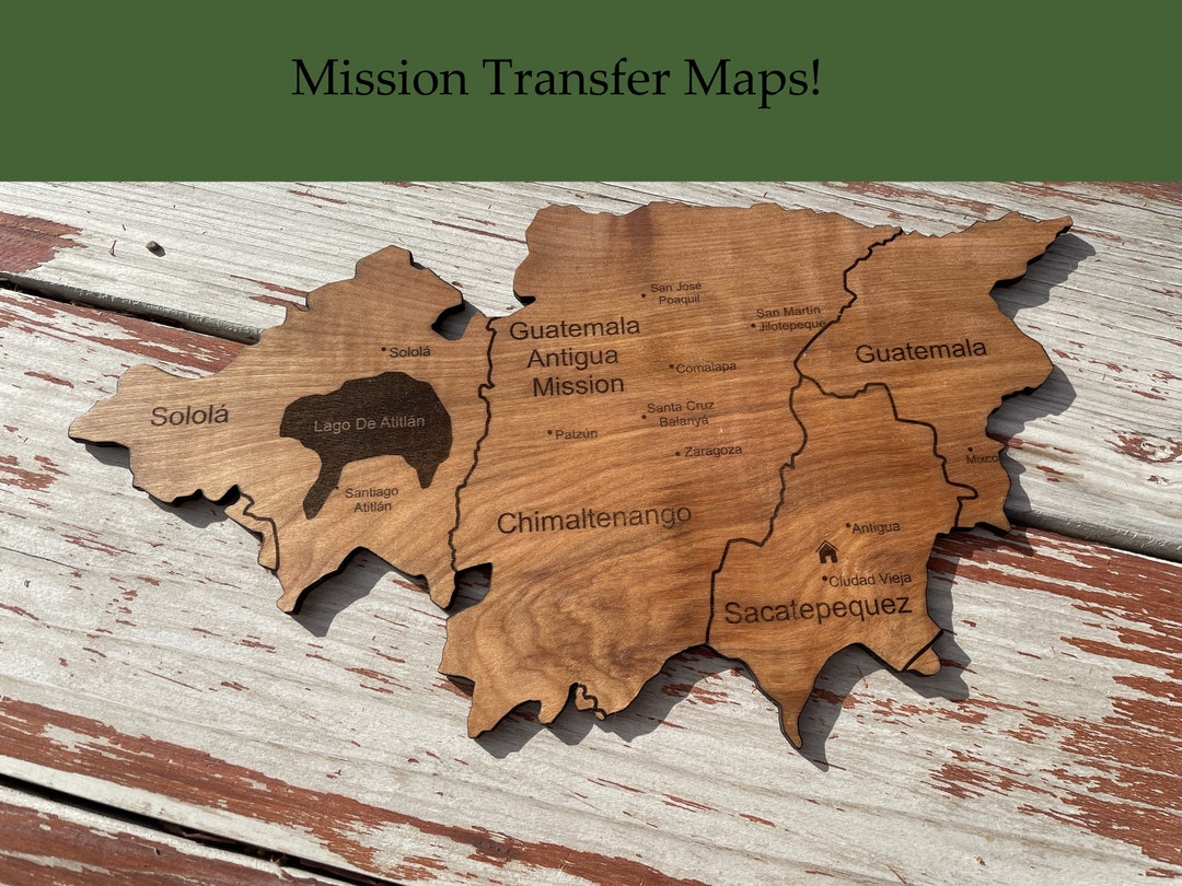 15" Laser Cut and Engraved LDS Mission Maps! Track Your Elder or Sister ...