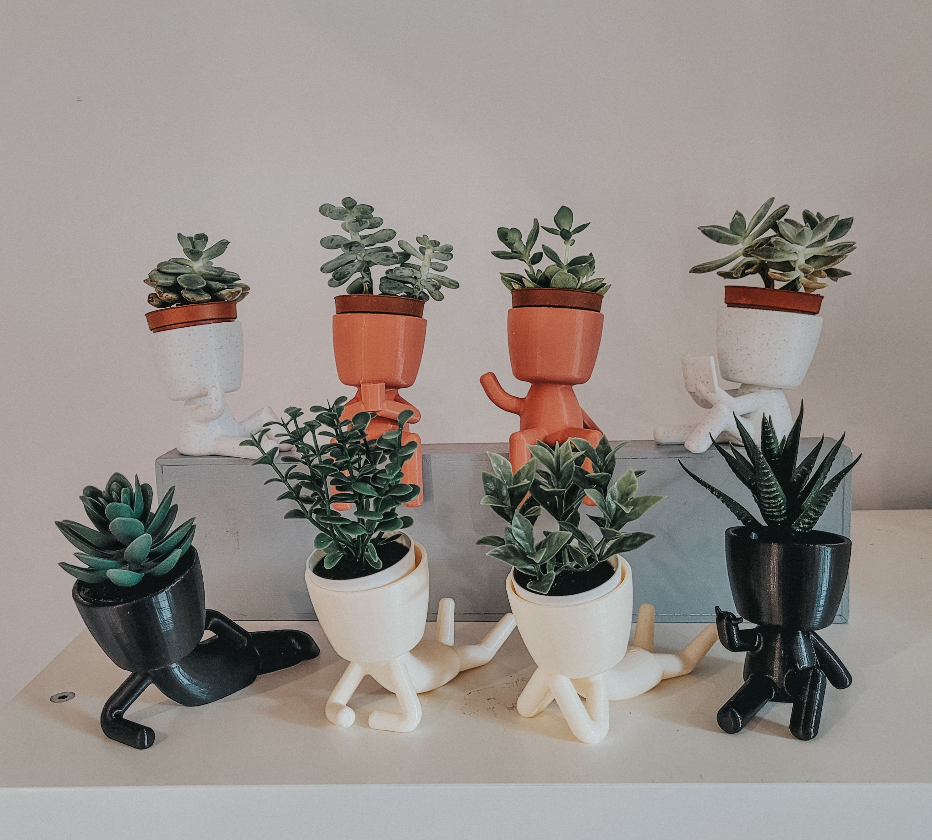 Humanoid Planters 3D Printed - Etsy
