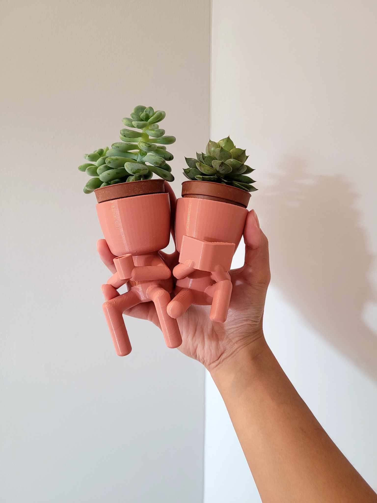 Humanoid Planters 3D Printed - Etsy