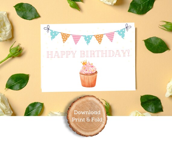 Birthday Day Card Printable Instant Download - Etsy