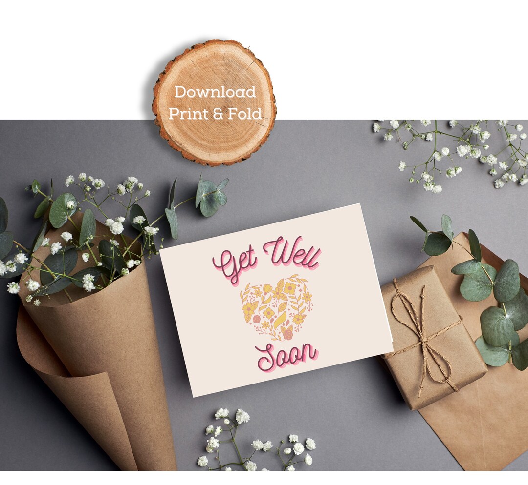 Get Well Card • Printable • Instant Download - Etsy