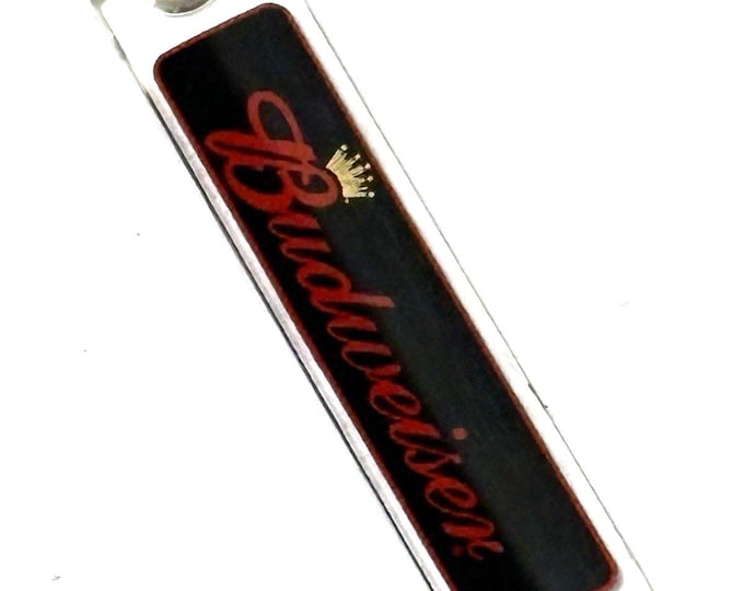 Budweiser Breweriana Beer Limit Graph Key Chain Ring Collectors Item ...