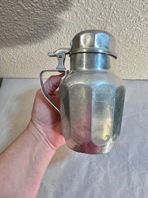 Vintage Viko Syrup Aluminum Pitcher / Server With Lid, 5-3/4" Tall ...