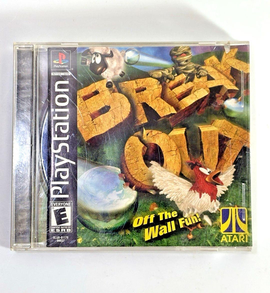 Vintage PS1 Playstation Game Disc Break Out - Out of /the Wall - Etsy
