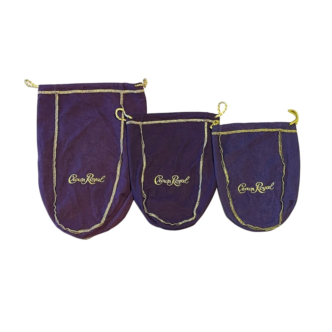 Original Crown Royal Purple Drawstring Bags 12” & 9” Read Description ...