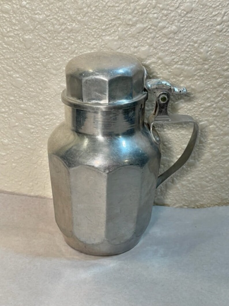 Vintage Viko Syrup Aluminum Pitcher / Server With Lid, 5-3/4" Tall ...