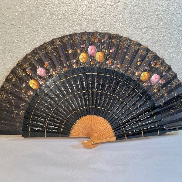 Floral Hand Fan - Etsy