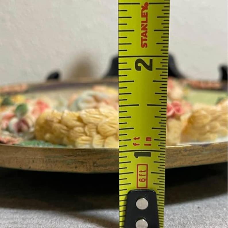 Vintage Angel Plate Handcrafted Detailed Embossed 3D Decorative - Etsy