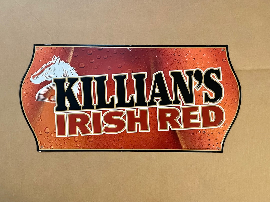 Vintage Killian's Irish Red Metal Beer Sign, 14.25" X 29.375" - Etsy