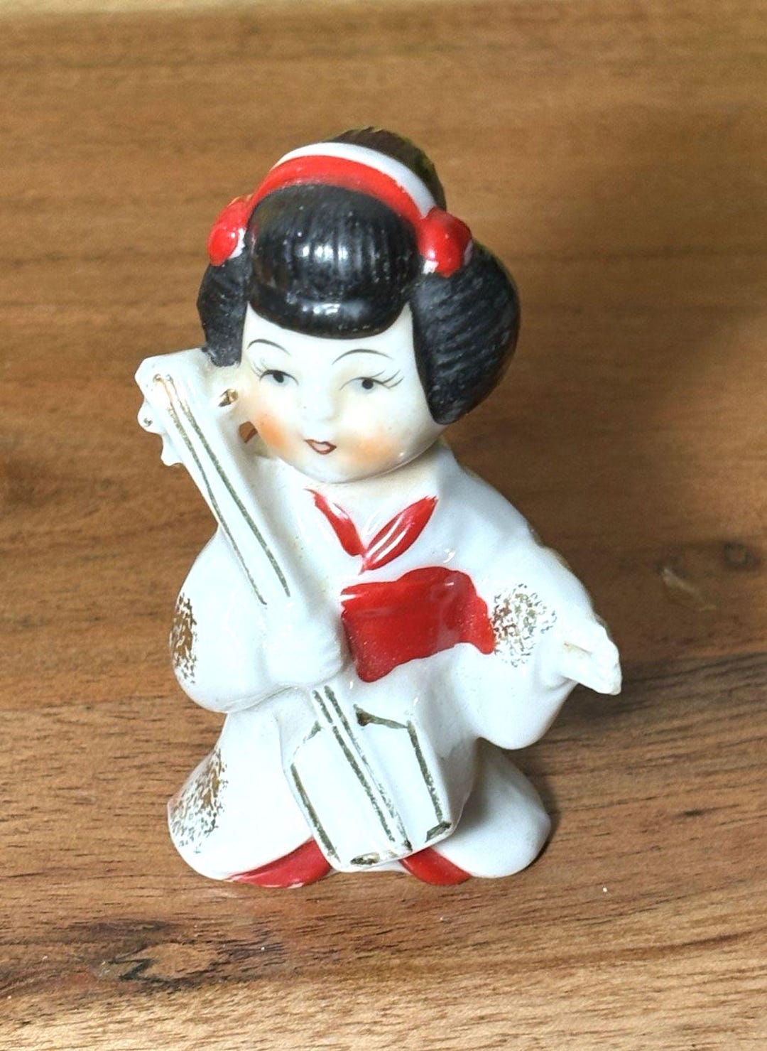 Vintage Miniature 3 Geisha Girl Figurine Japan - Etsy