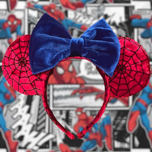 Spiderman Mickey Ears - Etsy