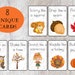 Fall Movement Cards, Thanksgiving Games, Favors, Flash Cards ...
