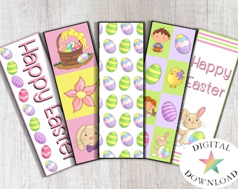 Easter Bookmarks, Printable Bookmark Set - Etsy