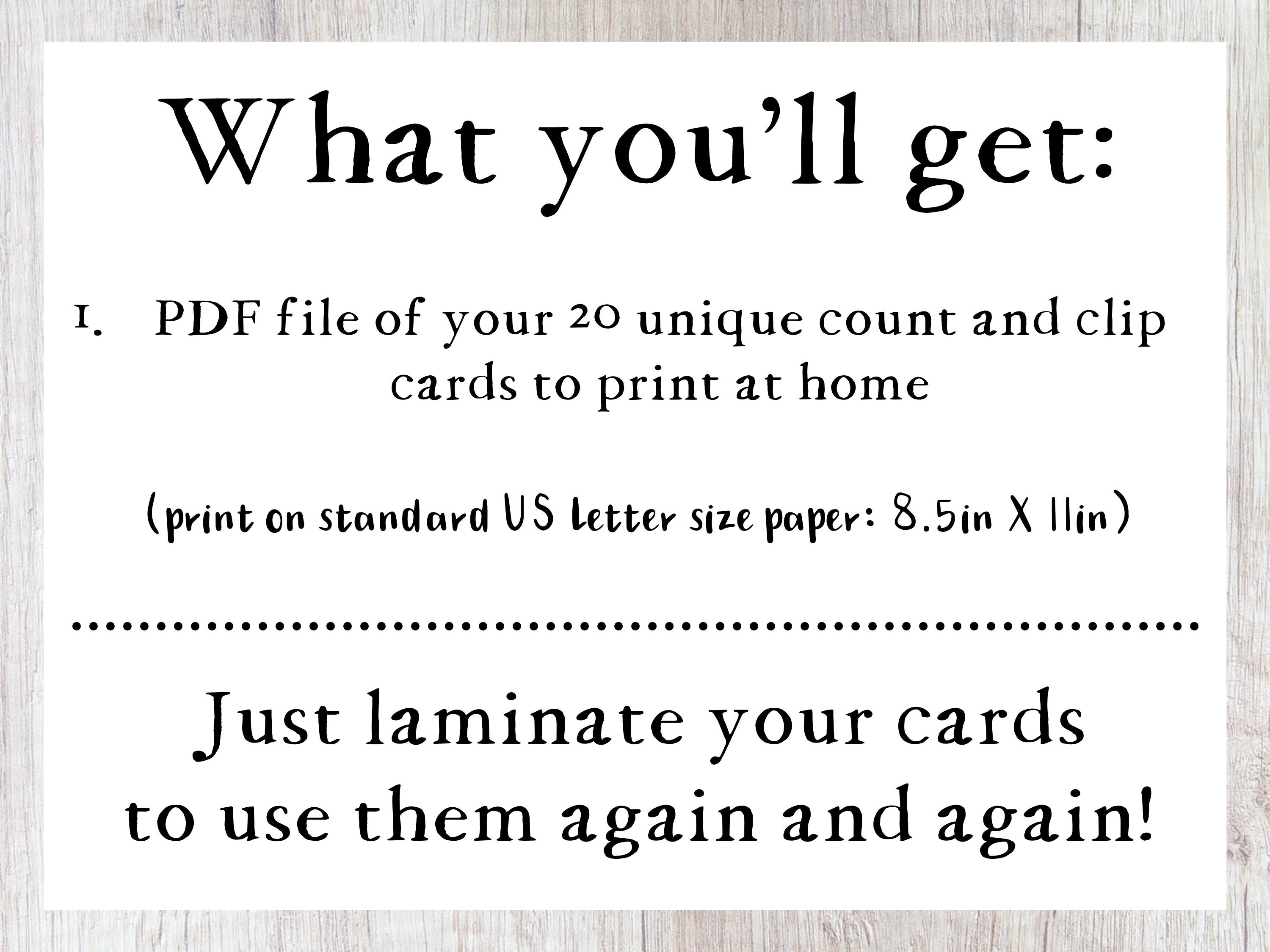 Superhero Count & Clip Cards, Numbers 1-20, Preschool Printables ...