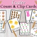 Easter Count & Clip Cards, Numbers 1-20, Preschool Printables ...