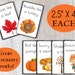 Fall Movement Cards, Thanksgiving Games, Favors, Flash Cards ...