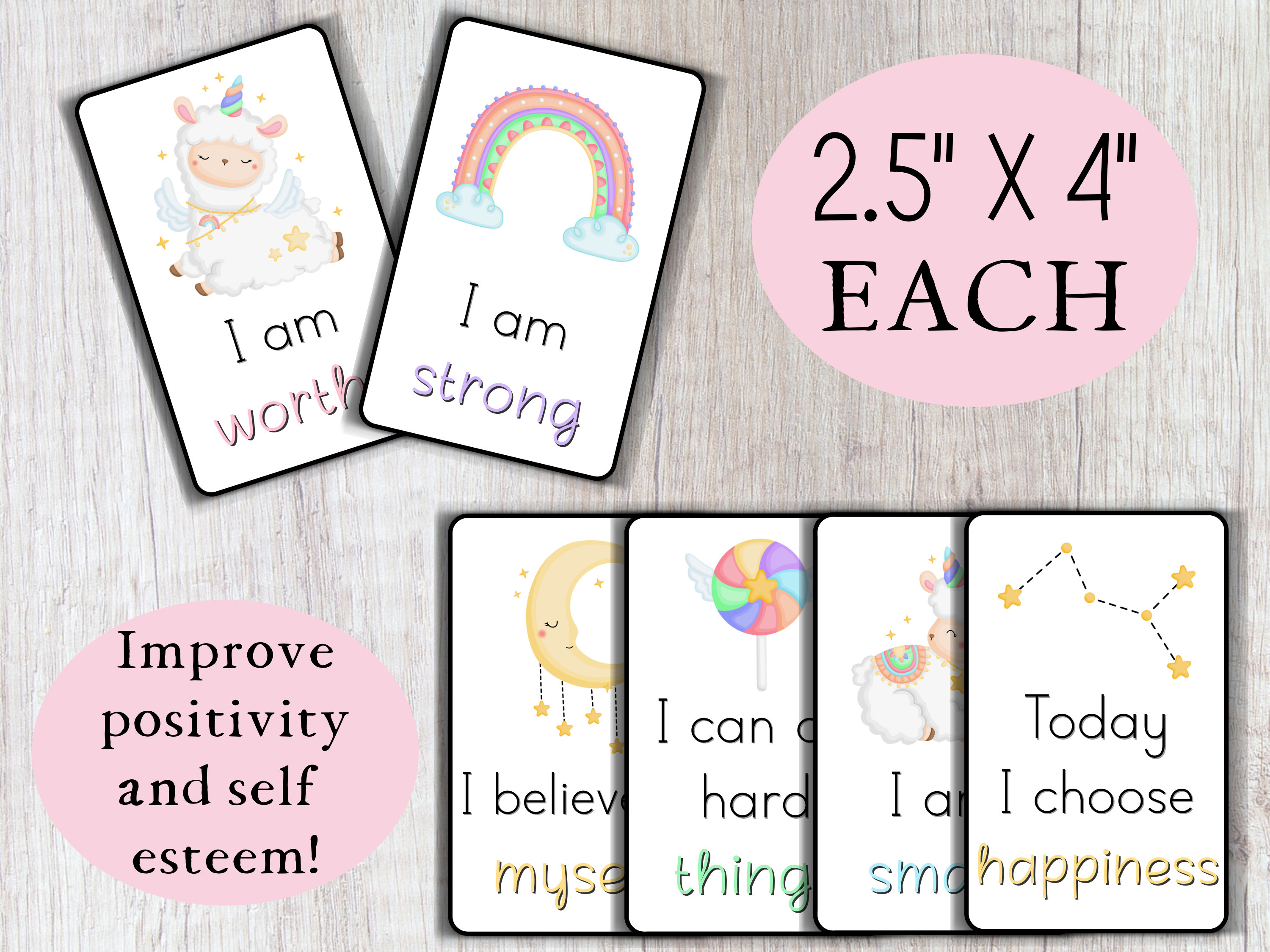 Affirmation Cards, Mindfulness for Kids, Affirmation Cards for Kids ...