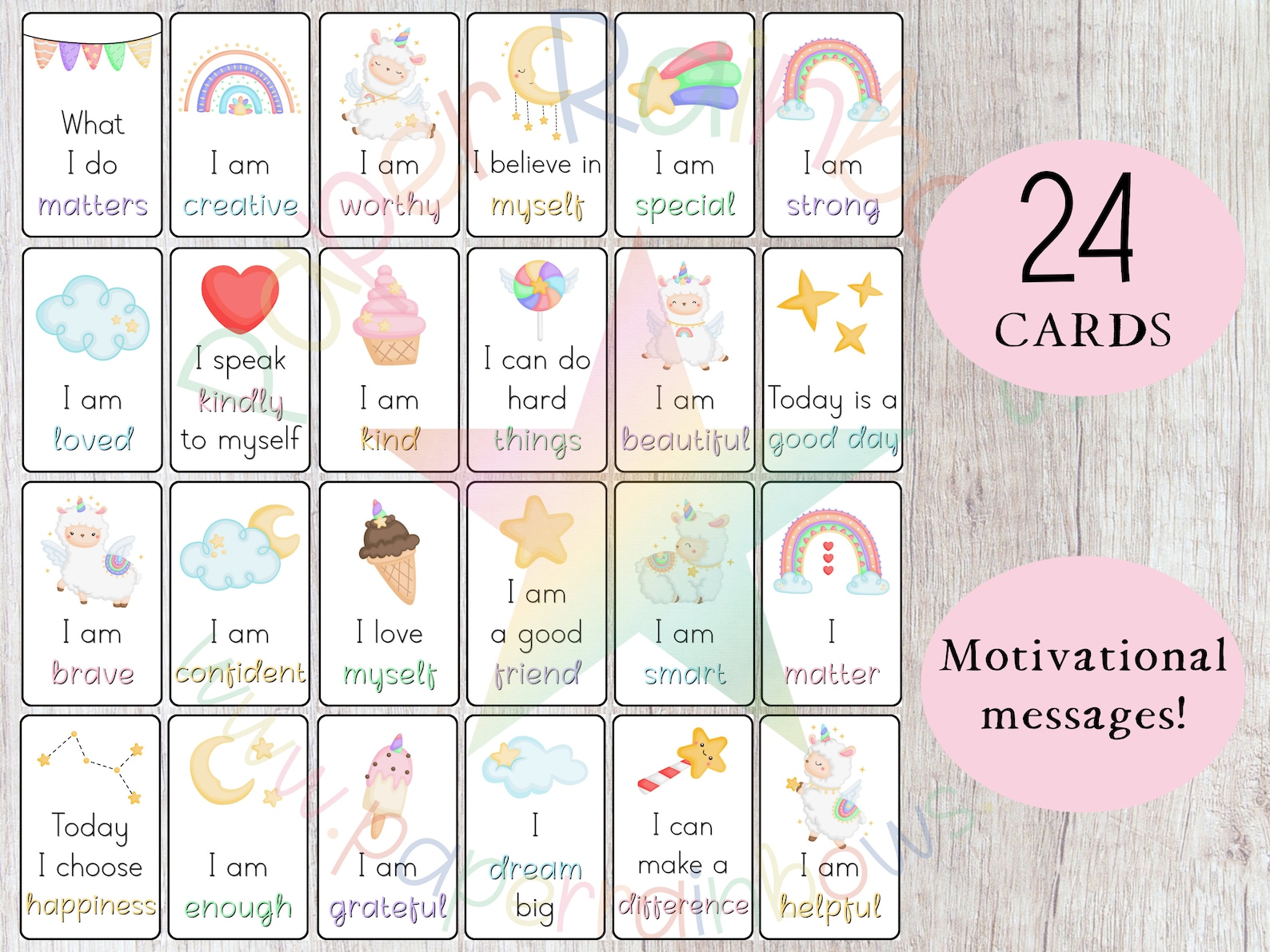 Affirmation Cards Mindfulness for Kids Affirmation Cards for - Etsy