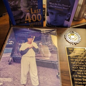 Ted Williams Wall Plaque and Books Bundle, Great Condition, Free ...