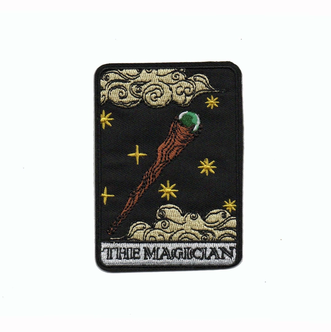 The Magician Tarot Card Embroidered Iron on Patch 3.5" X 2.5" - Etsy