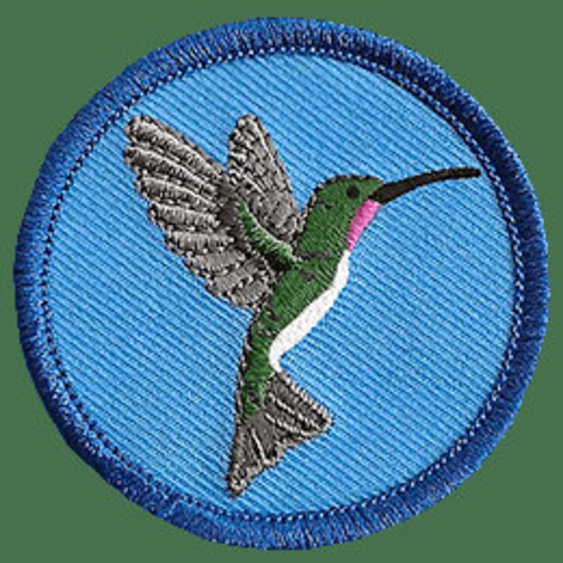Hummingbird Iron on Patch 2" X 2" Made in Canada [[tariffs Prepaid ...