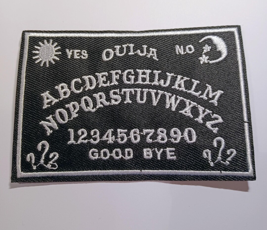 Ouija Board Black Spirit Board Paranormal Ghost Embroidered Iron on Sew on Patch 2 3/8" X 5 5/8 ...