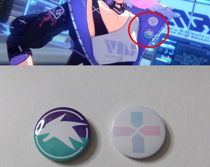 Honkai Star Rail Silver Wolf Cosplay Buttons - Etsy