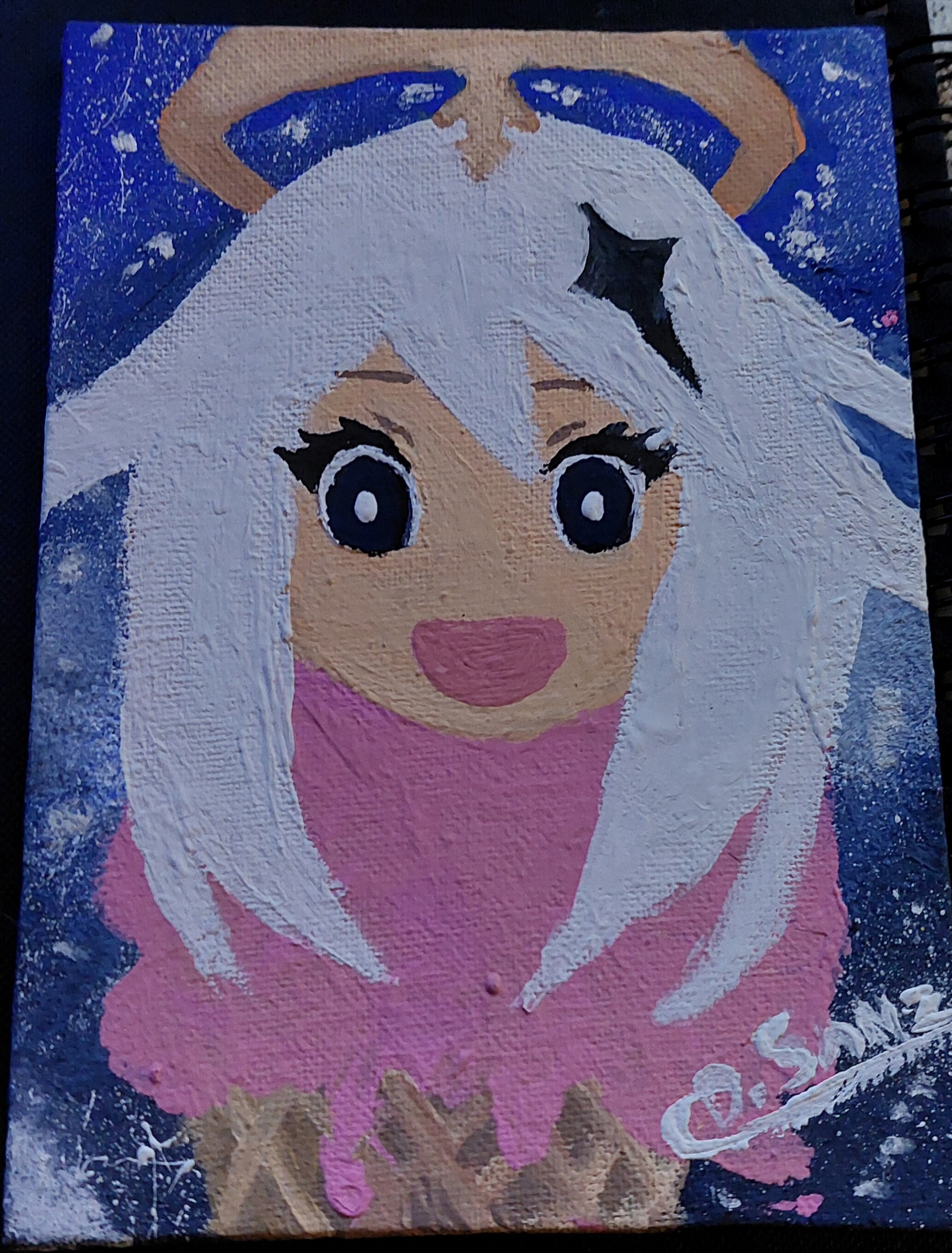 Ice Cream Paimon Painting 5 X 7 | Etsy