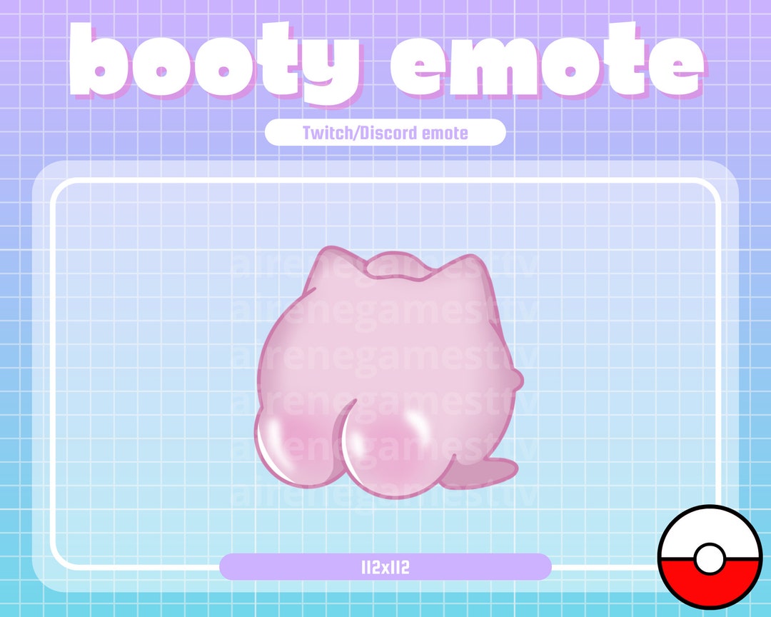 Jigglypuff Booty Twitch Emote Etsy