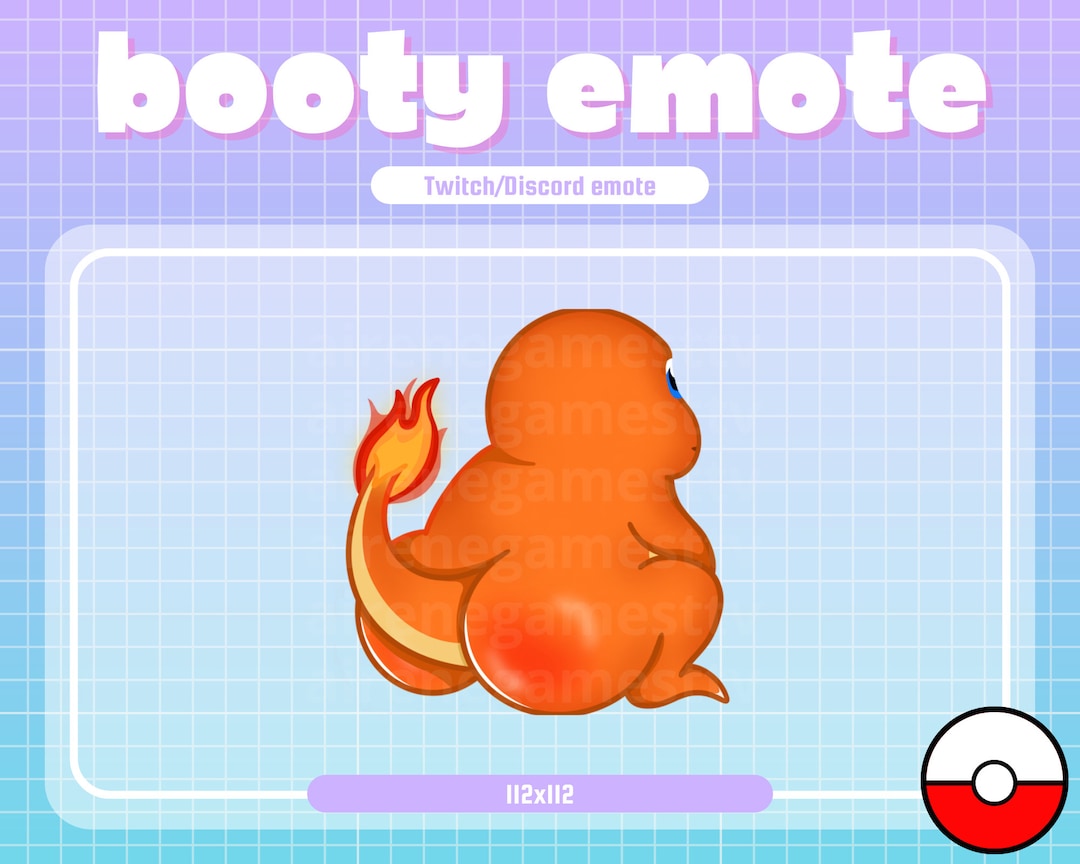 Charmander Booty Twitch Emote - Etsy