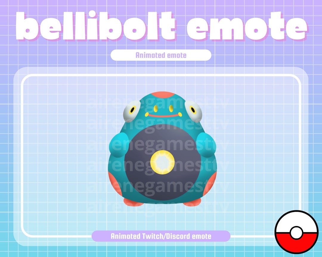 ANIMATED Twitch Emote Bellibolt Emote Pokémon Emotes - Etsy