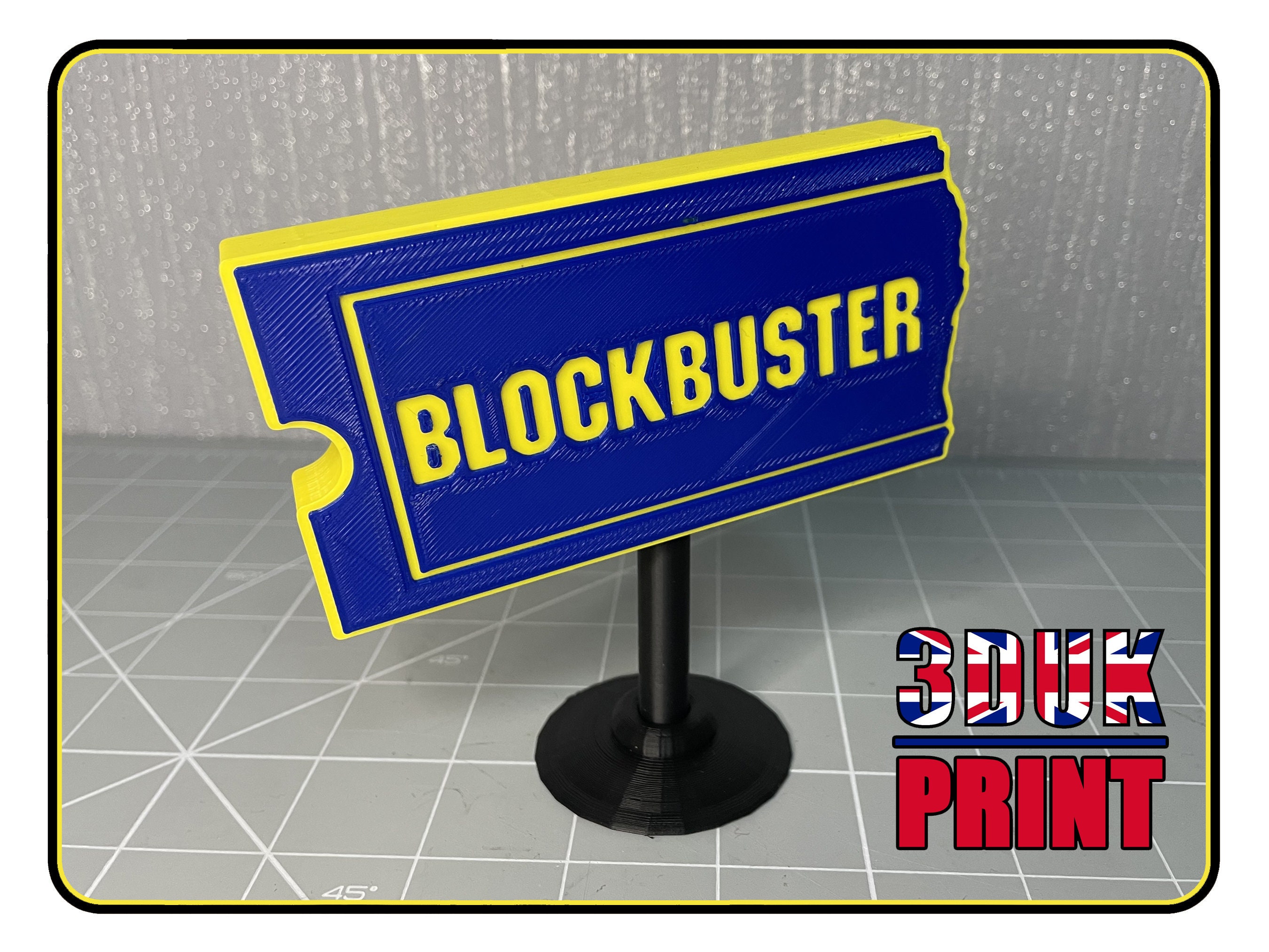 Blockbuster Video Decoration Sign With Stand & Wall Mountable - Etsy