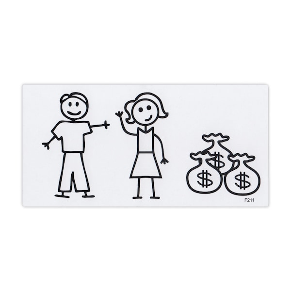 Stick Figure Family Bumper Sticker - Etsy
